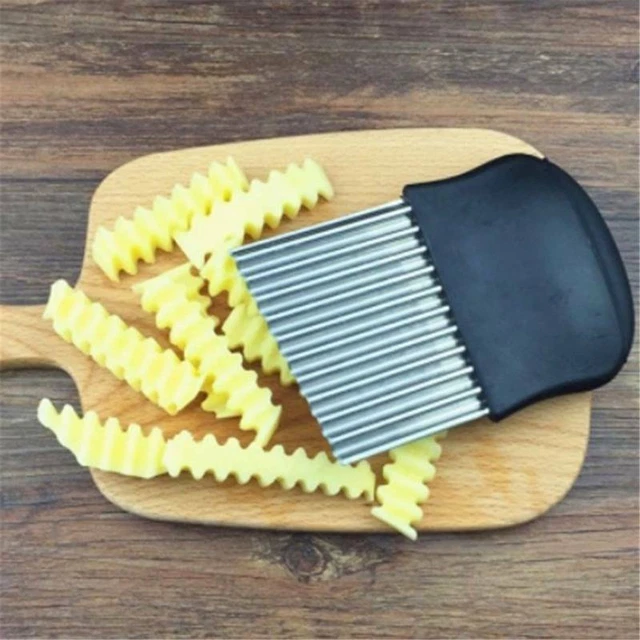 EDGED GADGETS POTATO Wave Slicer Cutter Food Grade Cutting Chopped R ...