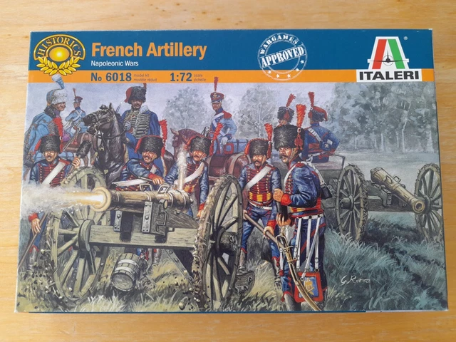 ITALERI 1/72 FRENCH LINE/GUARD ARTILLERY Napoleonic figures set 6018 ...