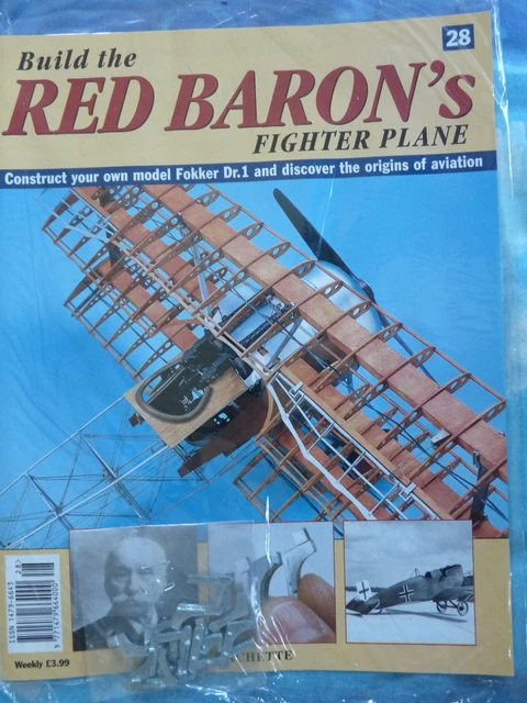 BUILD THE RED Baron's Fighter Plane Fokker Dr1 Hachette Issue 28 New ...