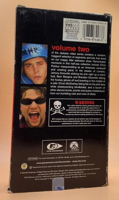 JACKASS - VOL. 1 VHS 2002 MTV Johnny Knoxville £28.70 - PicClick UK