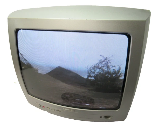 PHILIPS 14 INCH CRT TV Vintage Retro Gaming 14PT1563/05 - with Remote £ ...