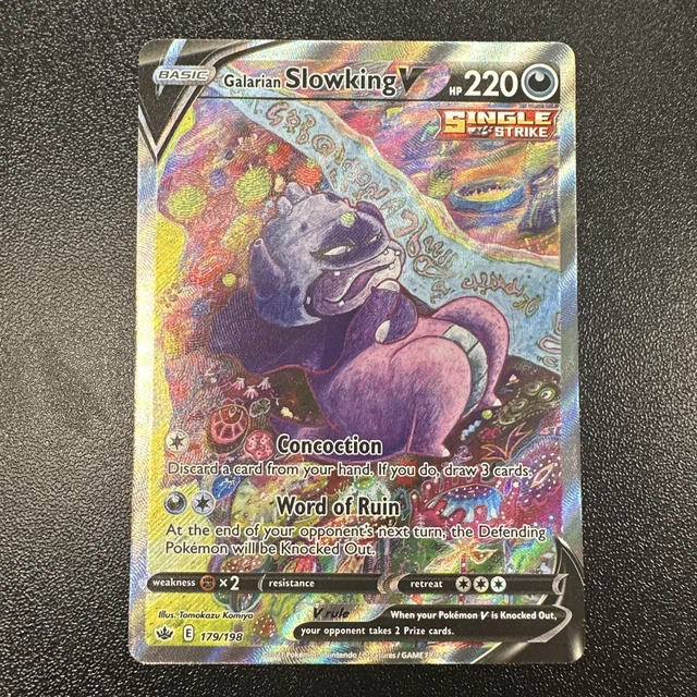 GALARIAN SLOWKING V 179/198 Chilling Reign Art Full Alt Pokémon JCG Neuf avec Jy EUR 44,77 ...