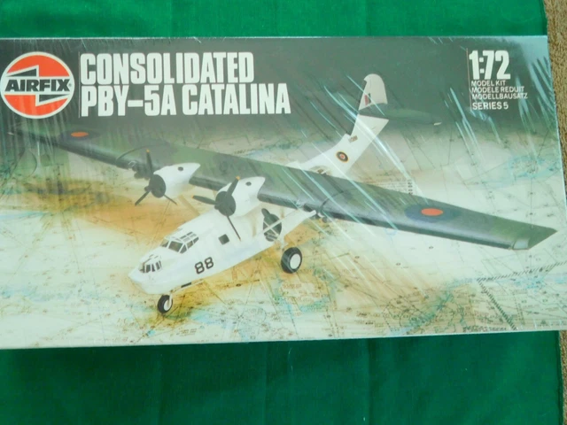 VINTAGE AIRFIX WWII Model Kit Consolidated PBY-5 Catalina #05007 $30.00 ...