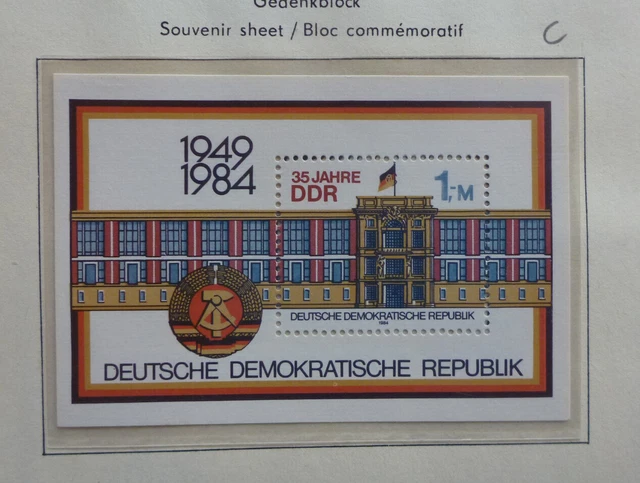 DDR EAST GERMANY 1984 35th ANNIV DDR MINI SHEET MINT STAMP 1 $4.00 ...