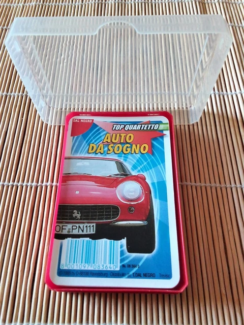 CARTE DA GIOCO - Auto da sogno -Top Quartetto - Dal Negro Completo EUR ...