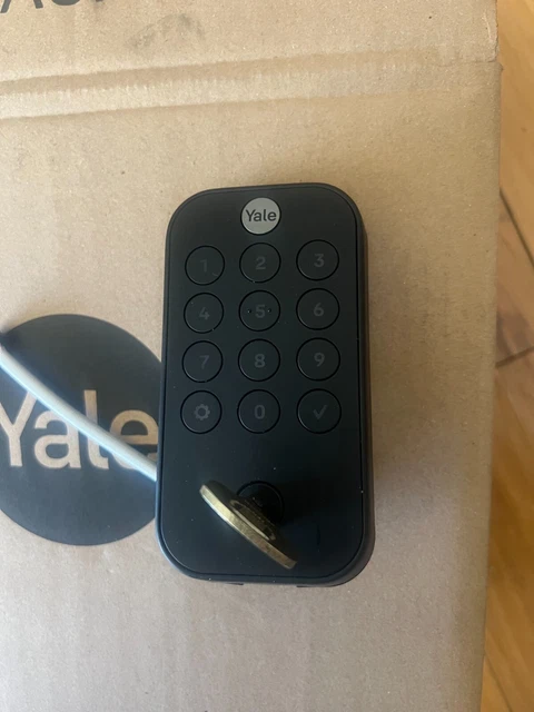 YALE YRD410 BSP Assure Lock II Smart Lock Black Suede KEYPAD & 1 KEY ...