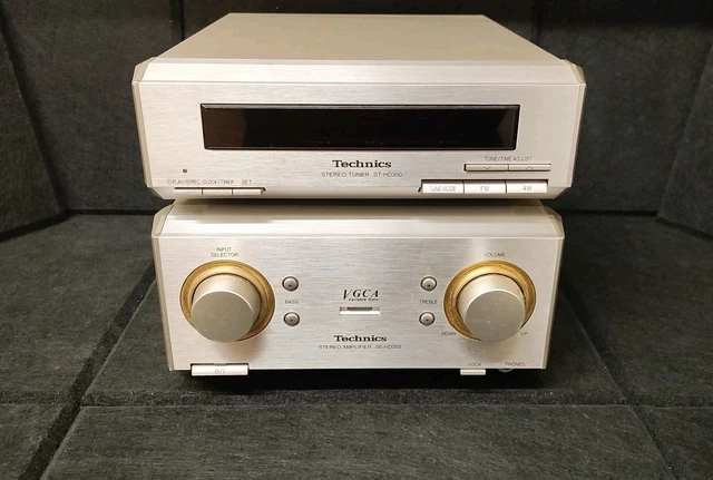 TECHNICS SE & ST-HD350 Stereo Amplifier Tuner Separate Mini HiFi Ribbon ...