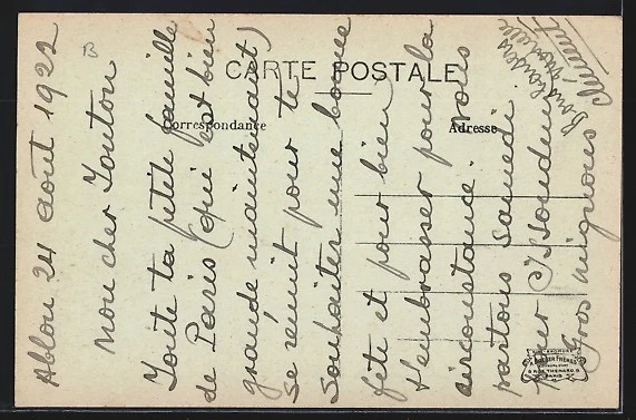 CPA ABLON, LE vue générale avec le fleuve et le pont en arrière-plan ...