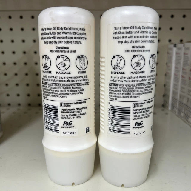 OLAY NIGHTTIME RINSE-OFF Body Conditioner B3+ Retinol 8 Fl Oz Lot Of 2 ...