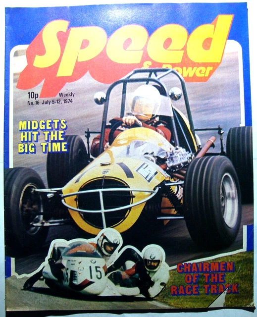 SPEED & POWER Magazine No 16 July 1974 FLYING WING Sidecar Racers ...