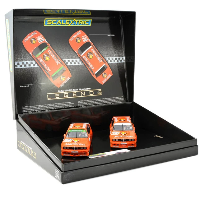 SCALEXTRIC C4110A BMW E30 M3 - Team Jagermeister Twin Pack 1/32 Slot ...