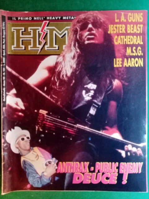MAGAZINE ANNÉES 90 Heavy Metal-Anthrax-Public Enemy Deuce! -Réf.5764 ...