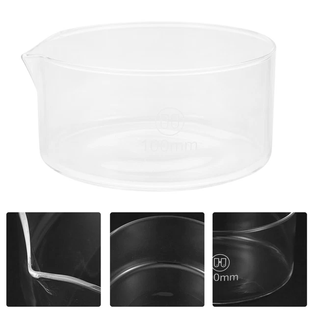 GLASS CRYSTALLIZATION DISH Evaporating Basin Polypropylene Flask £10.45 ...