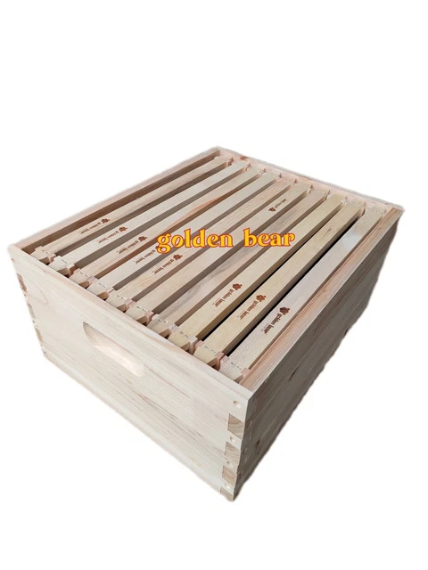 10-FRAME BEEHIVE BOX Langstroth Deep Brood Box with 10 Frames $55.00 ...