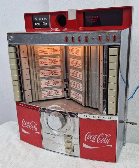 1964 JUKEBOX WALLBOX Rock-ola "Coca-Cola" - *Converted to play MP3 ...