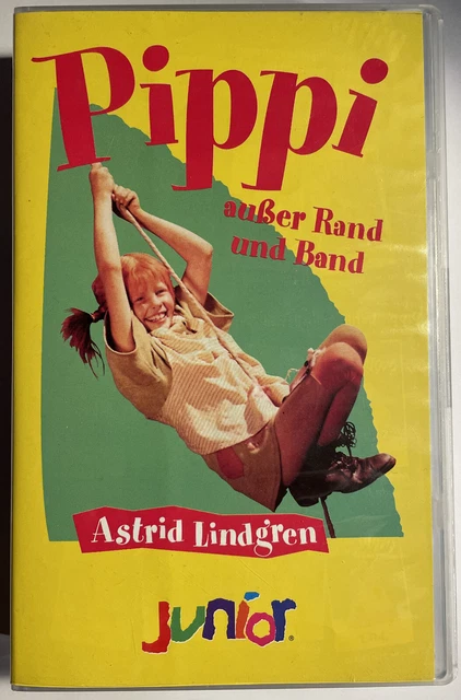 PIPPI AUSSER RAND und Band, Astrid Lindgren, Junior, VHS Kassette EUR 1 ...
