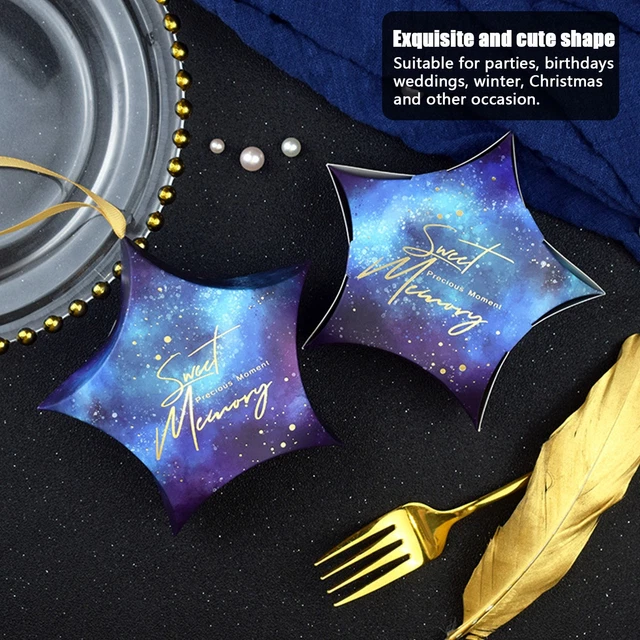 BLUE STAR 30PCS Star Shape Candy Boxes Wedding Baby Shower Party Favors ...