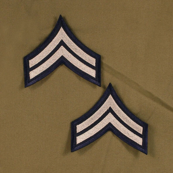 REPLICA US ARMY WW2 Corporal Rank Stripes Khaki on Blue. AG151 £9.29 ...