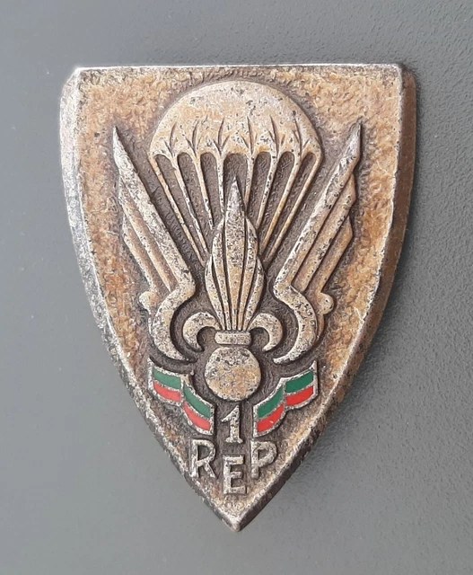 INSIGNE 1° REP Parachutiste LÉGION ÉTRANGÈRE Retirage 1975 Drago French ...