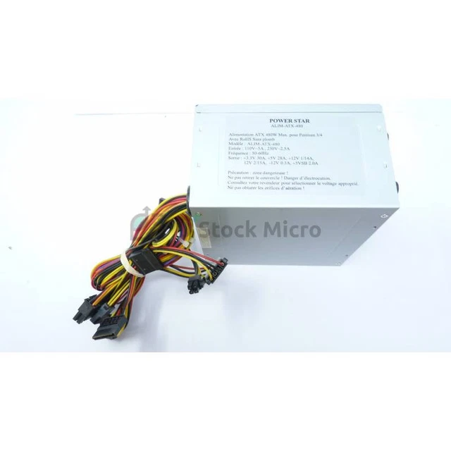 ALIMENTATION POWER STAR ALIM-ATX-480 - 480W - FRANCE / TVA EUR 29,79 ...