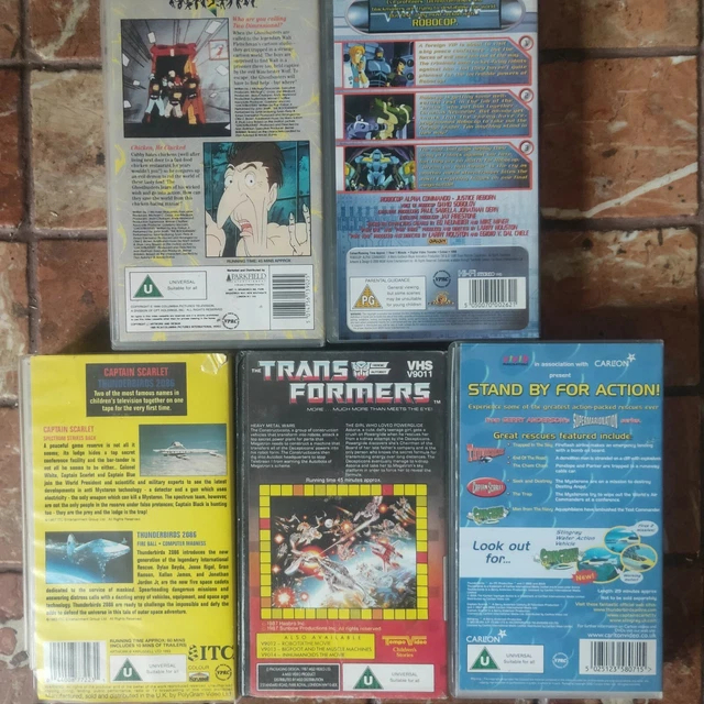 BUNDLE (5) CHILDREN’S VHS Videos 80s-90s Thunderbirds/Transformers ...