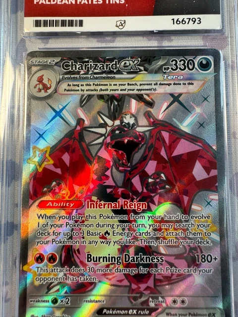 POKÉMON TCG CHARIZARD EX SVP 074 Paldean Fates Promo ACE GRADING 10 GEM ...