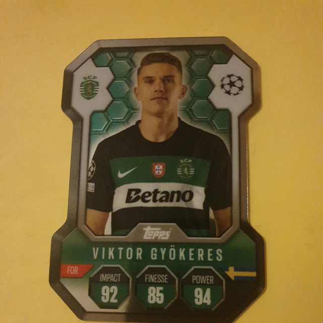 MATCH ATTAX 2025 24/25 Chrome Shield Viktor Gyokeres SH8 Sporting £4.00 - PicClick UK