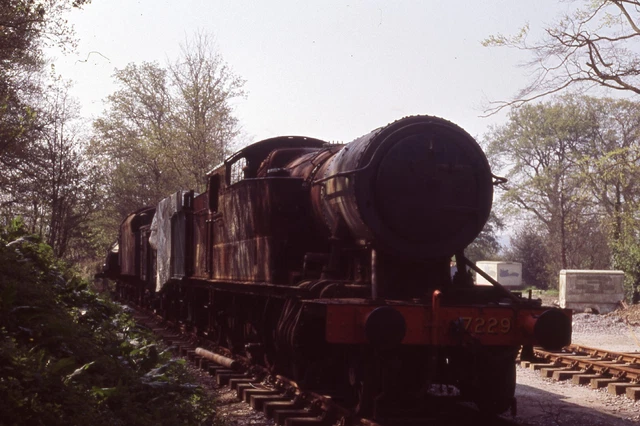 ORIGINAL STEAM RAILWAY35MM slide GWR 7229 at Marsh Mills 1989 £3.76 ...