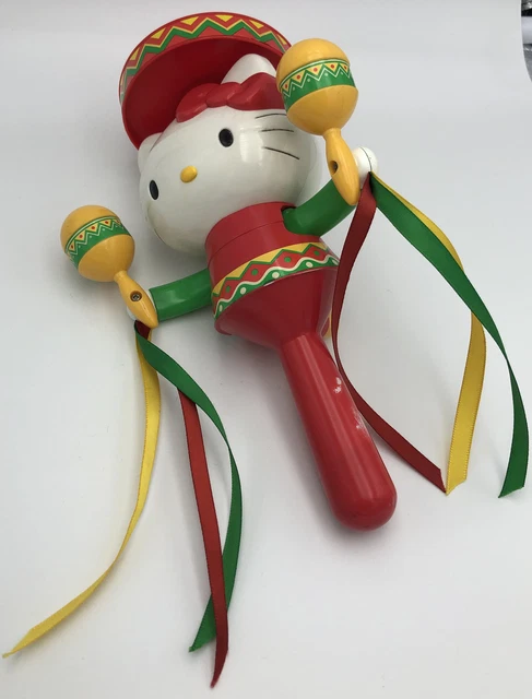 RARE HELLO KITTY Musical Instrument Maracas Toy Japan Sanrio Mexican ...