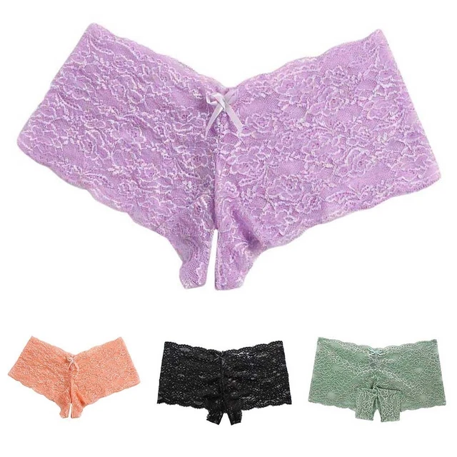 Culotte S Duisante En Dentelle Sans Entrejambe Slips Flexibles Expos S