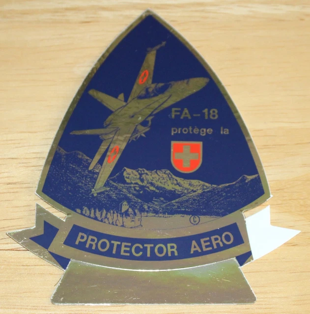 SWISS AIR FORCE McDonnell Douglas FA-18 Hornet Reflective Sticker £6.00 ...