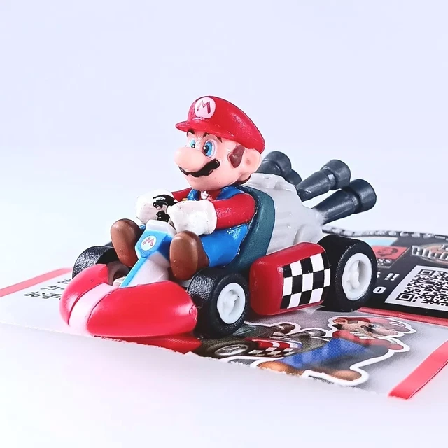 MARIO KART WII × Boss Pull Back Car Mini Figurine Nintendo From Japan F ...