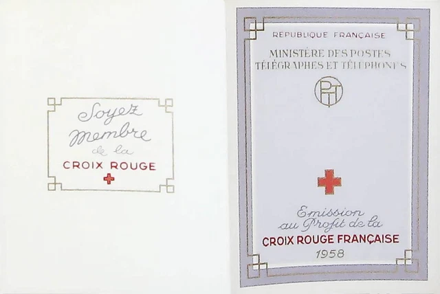FRANCE CARNET CROIX Rouge 1958 Neuf**. Bonne Cote EUR 1,00 - PicClick FR