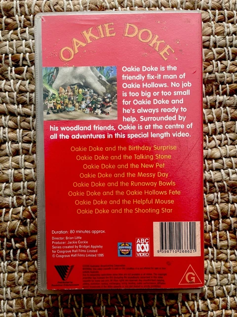 Oakie Doke And The Birthday Surprise Vhs Pal Video Vhs A Rare Find
