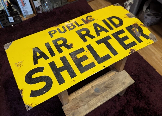WW2 AIR RAID Shelter Sign £308.19 - PicClick UK