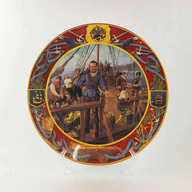ROYAL DOULTON PLATE - Drake Aboard The Golden Hind PN118 30th Nov 1580 ...