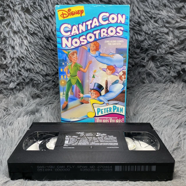 DISNEYS SING ALONG Songs Peter Pan: You Can Fly VHS Tape 1993 Spanish ...
