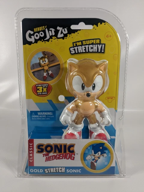 RARE! GOO JIT Zu GOLD color SONIC THE HEDGEHOG Super Stretchy Classic ...