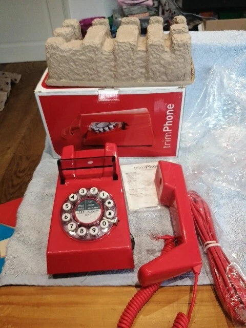 BNIB - WILD & WOLF Trim Phone 1970S RETRO DESIGN. RED £9.99 - PicClick UK