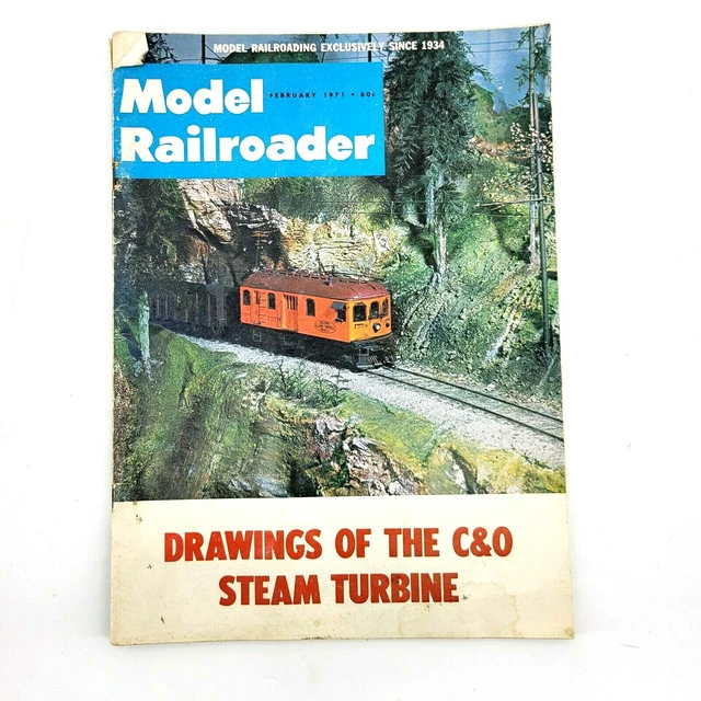 MODEL RAILROADER MAGAZINE 1971 C&O Steam Turbine Drawings Model train ...
