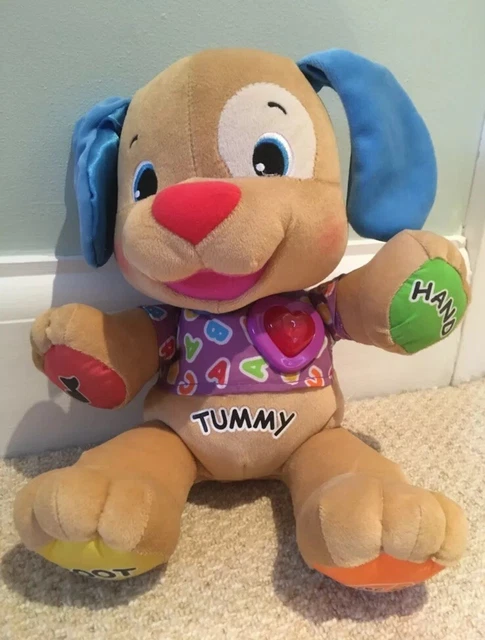 FISHER PRICE ABC Talking Tummy Musical Bear Learning Toy Education ...
