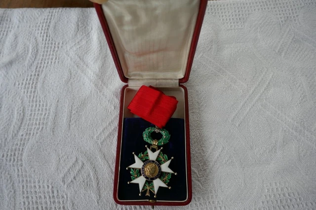 MÉDAILLE ORDRE DE la légion d'honneur étoile de commandeur vermeil avec ...