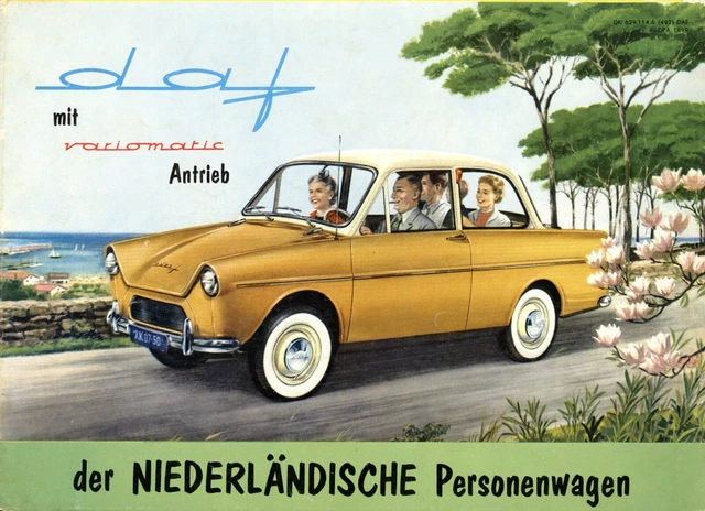 DAF 600 MIT Variomatic Prospekt 1961 D brochure prospectus catalogus ...