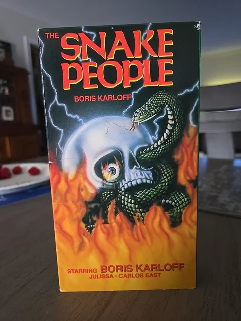 THE SNAKE PEOPLE (VHS 1989) Boris Karloff Rare HTF Horror $11.25 ...