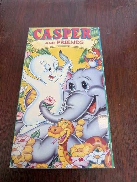 VHS CARTOON CASPER And Friends 1992 Cassette Ghost Halloween Vintage 4 ...