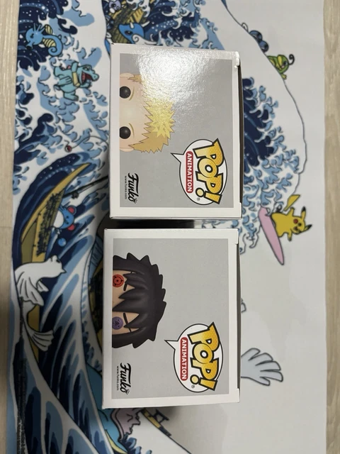 FUNKO POP NARUTO Homage #724 Glow Chase And Sasuke Rinnegan #1023 Glow ...