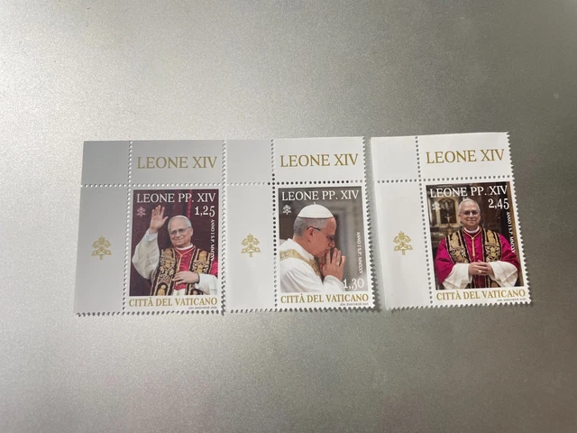 2025 VATICAN STAMPS Beginning Pontificate Pope Leo XIV from 1.25 1.30 and 2.45 £18.27 - PicClick UK