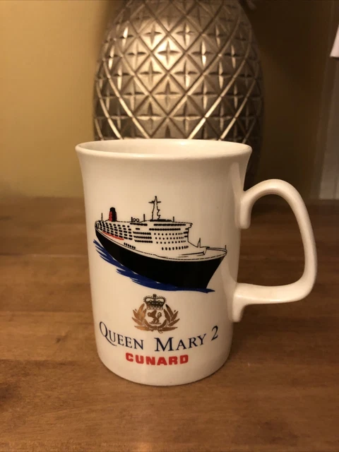 VINTAGE CUNARD LINES Queen Mary 2 Cruise Ship Ocean Liner Coffee ...