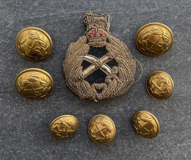 ORIGINAL WW1/WW2 ERA British Army General’s Cap Badge & Buttons £160.00 ...