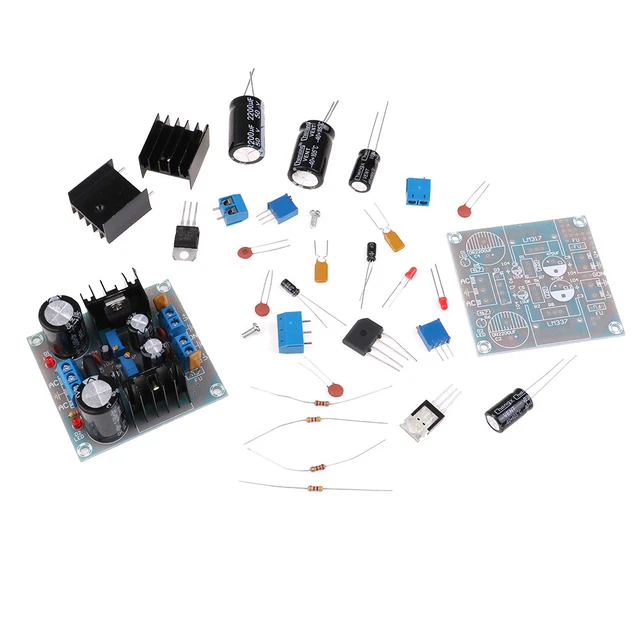 AC/DC 12V 24V LM317 LM337 Linear Voltage Regulator Adjustable Power ...